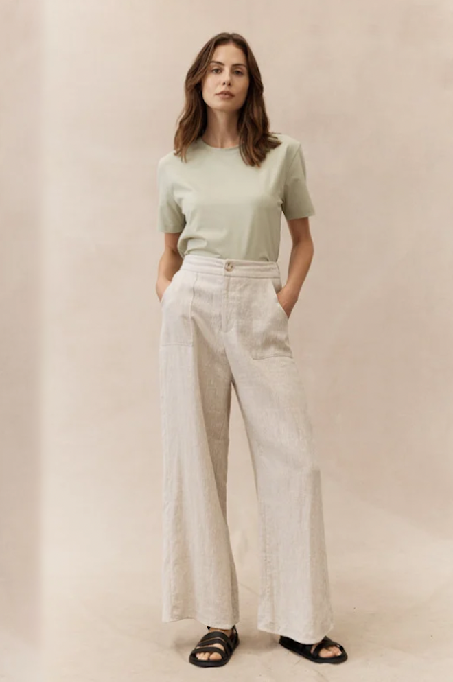 Grab Jude Linen Pants Natural from the Kat & Ko online store