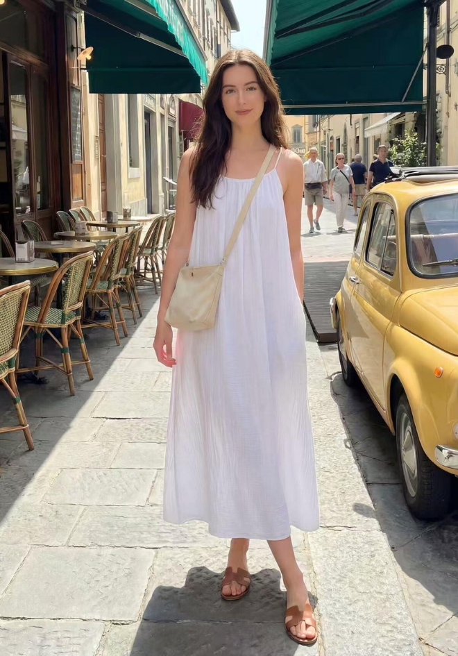 Ettie Dress White - Little Lies Cotton Midi Dress | Kat and Ko – Kat ...
